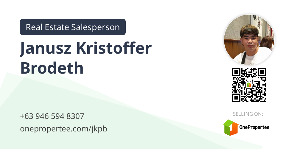 Janusz Kristoffer Brodeth - Real Estate Salesperson Selling on OnePropertee