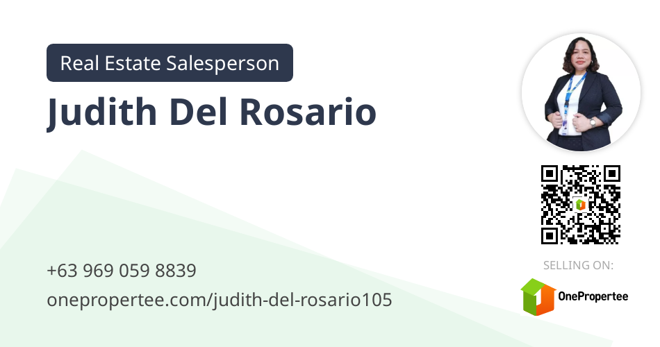 Judith Del Rosario - Real Estate Salesperson Selling on OnePropertee