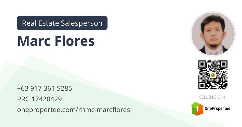 Marc Flores - Real Estate Salesperson Selling on OnePropertee