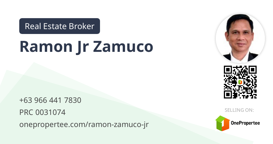 Ramon Jr Zamuco - Real Estate Broker Selling on OnePropertee
