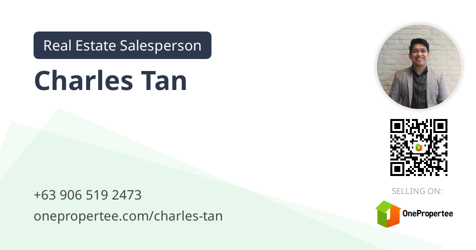 Charles Tan - Real Estate Salesperson Selling on OnePropertee