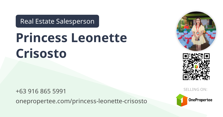 Princess Leonette Crisosto - Real Estate Salesperson Selling on ...