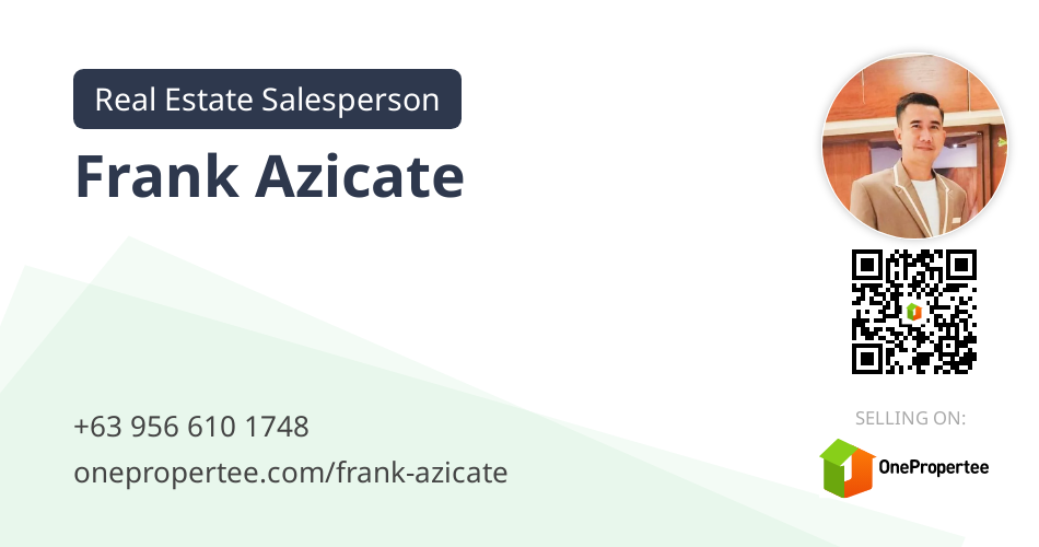 Frank Azicate - Real Estate Salesperson Selling on OnePropertee