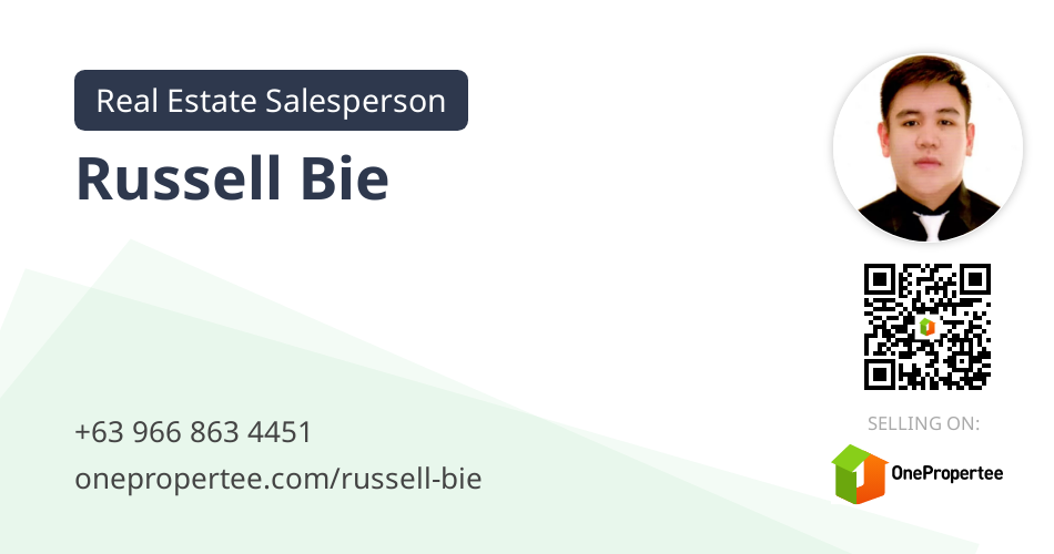 Russell Bie - Real Estate Salesperson Selling on OnePropertee