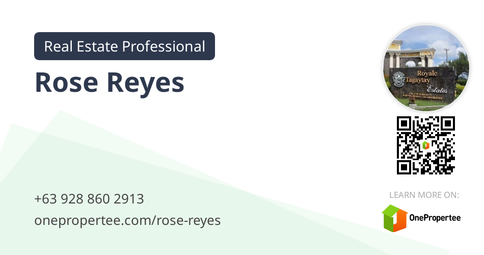 Rose Reyes - Real Estate Professional Selling on OnePropertee