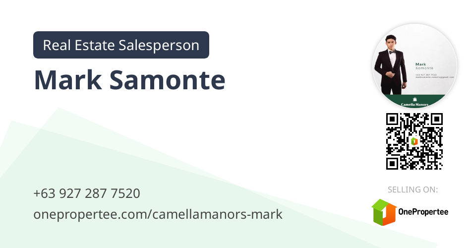 Mark Samonte - Real Estate Salesperson Selling on OnePropertee