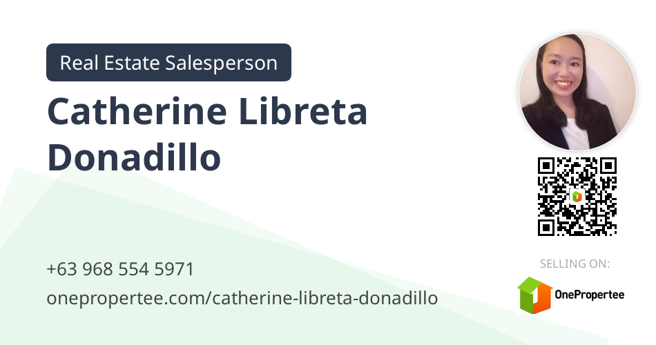 Catherine Libreta Donadillo - Real Estate Salesperson Selling on ...