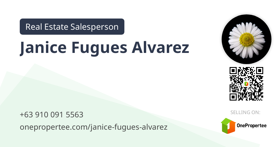 Janice Fugues Alvarez - Real Estate Salesperson Selling on OnePropertee