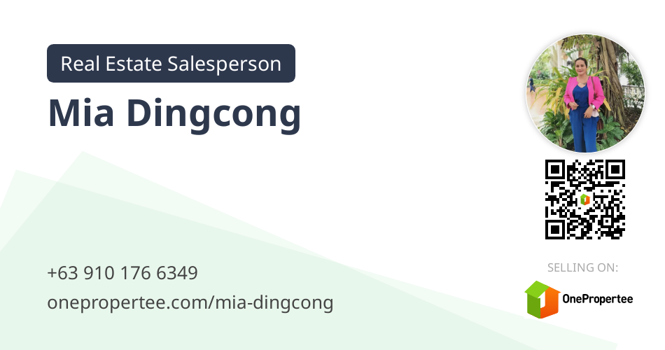 Mia Dingcong - Real Estate Salesperson Selling on OnePropertee