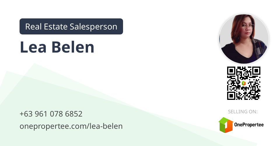Lea Belen - Real Estate Salesperson Selling on OnePropertee