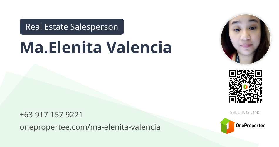 Ma Elenita Valencia Real Estate Salesperson Selling On Onepropertee