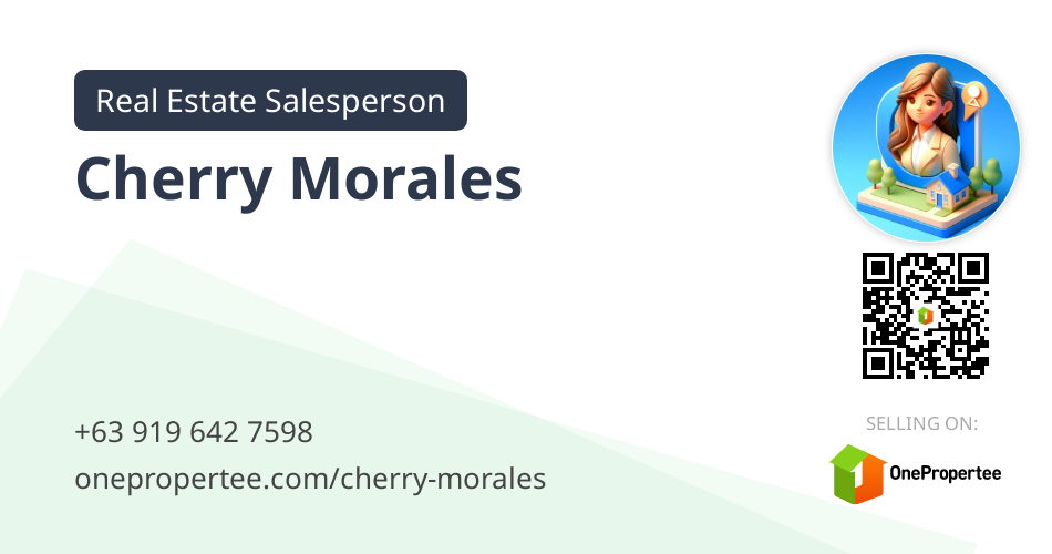 Cherry Morales - Real Estate Salesperson Selling on OnePropertee