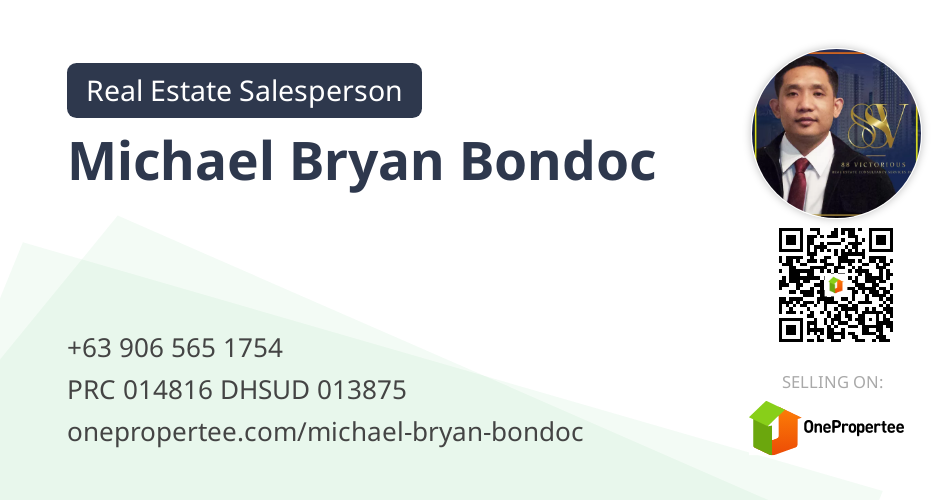 Michael Bryan Bondoc - Real Estate Salesperson Selling on OnePropertee