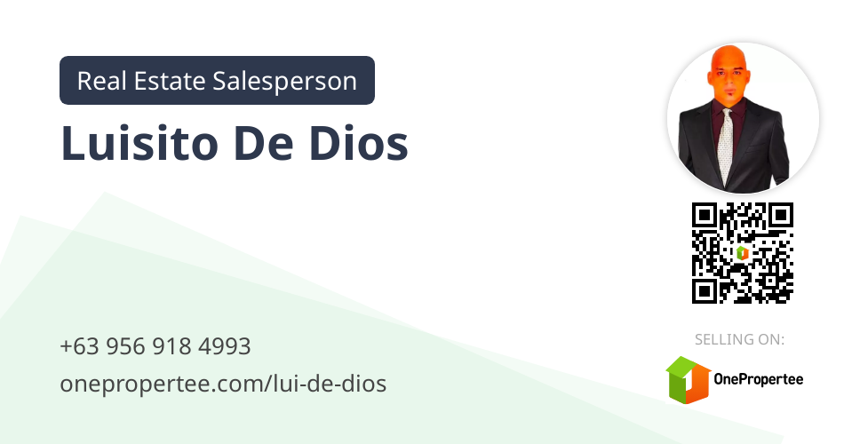Luisito De Dios - Real Estate Salesperson Selling on OnePropertee
