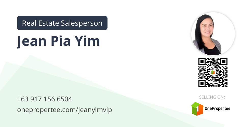 Jean Pia Yim - Real Estate Salesperson Selling on OnePropertee