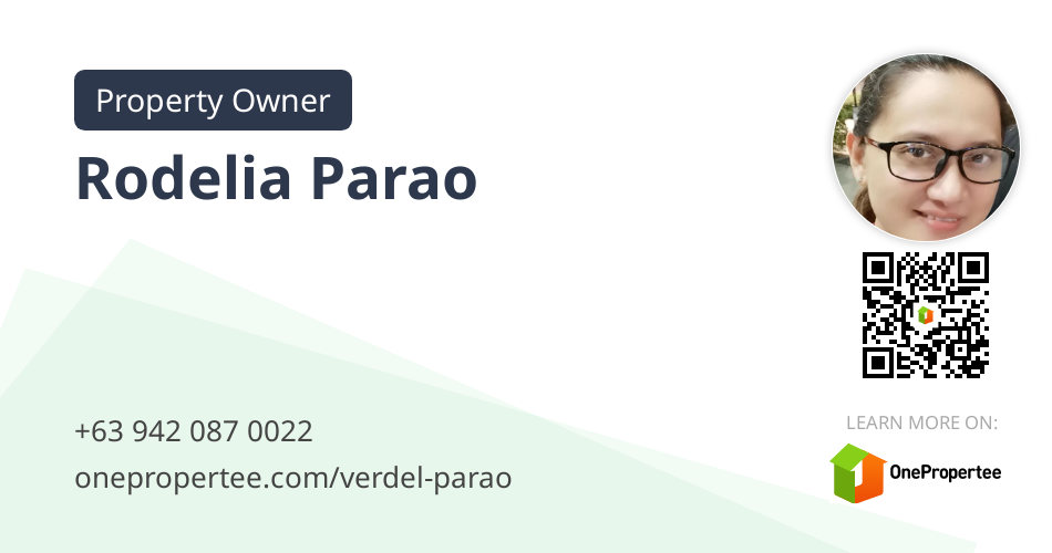 Rodelia Parao - Real Estate Property Owner Selling on OnePropertee