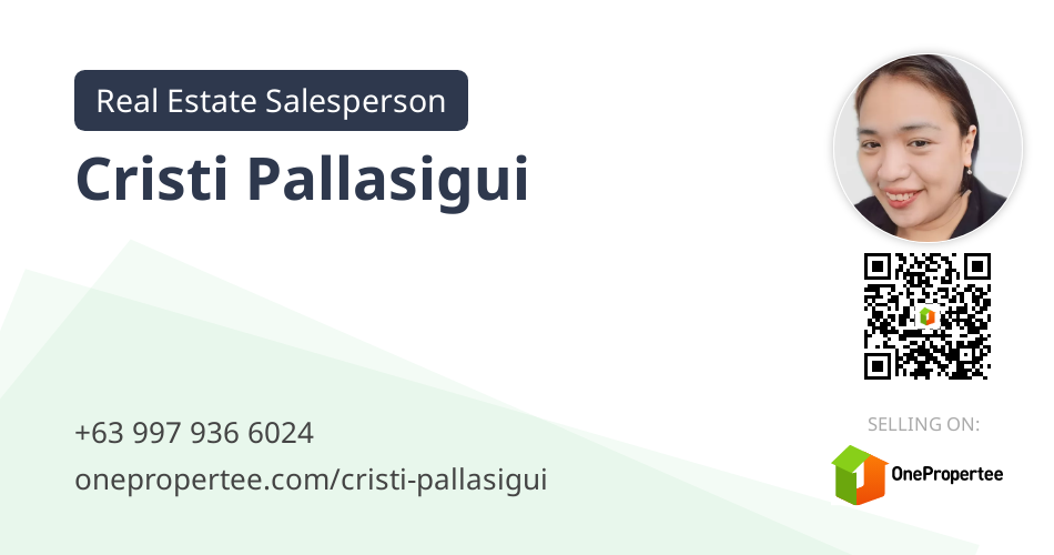Cristi Pallasigui - Real Estate Salesperson Selling on OnePropertee