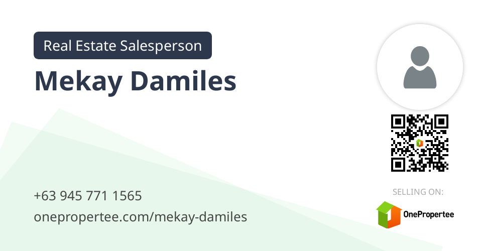 Mekay Damiles - Real Estate Salesperson Selling on OnePropertee