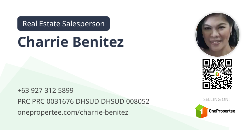 Charrie Benitez - Real Estate Salesperson Selling on OnePropertee