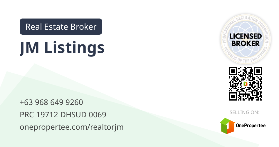 JM Listings - Real Estate Broker Selling on OnePropertee