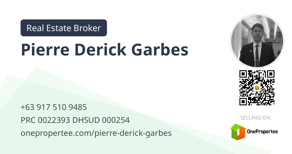 About Pierre Derick Garbes - Real Estate Broker Selling on OnePropertee
