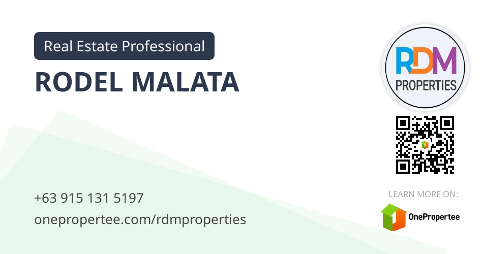 RODEL MALATA - Real Estate Professional Selling on OnePropertee