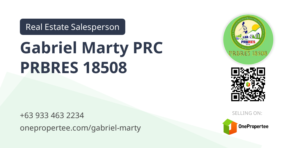Gabriel Marty PRC PRBRES 18508 - Real Estate Salesperson Selling on ...