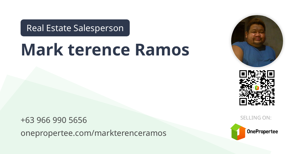 Mark terence Ramos - Real Estate Salesperson Selling on OnePropertee