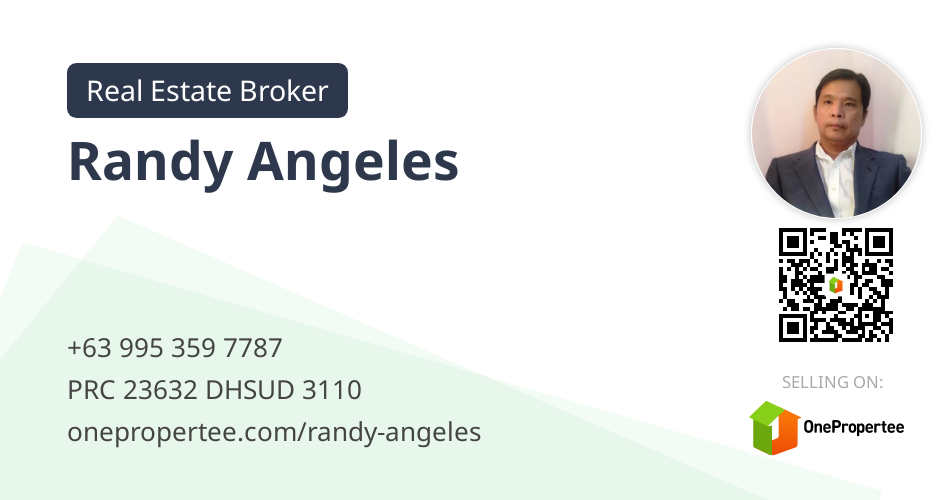 Randy Angeles - Real Estate Broker Selling on OnePropertee