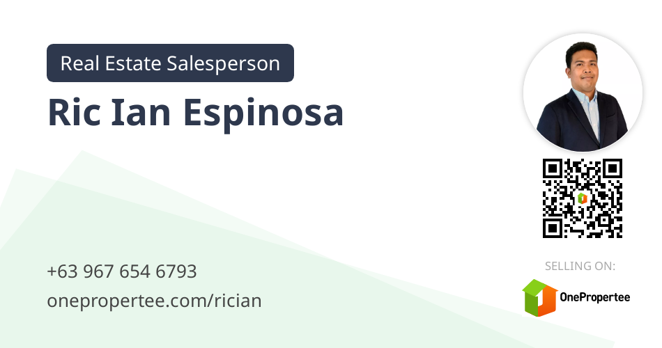Ric Ian Espinosa - Real Estate Salesperson Selling on OnePropertee