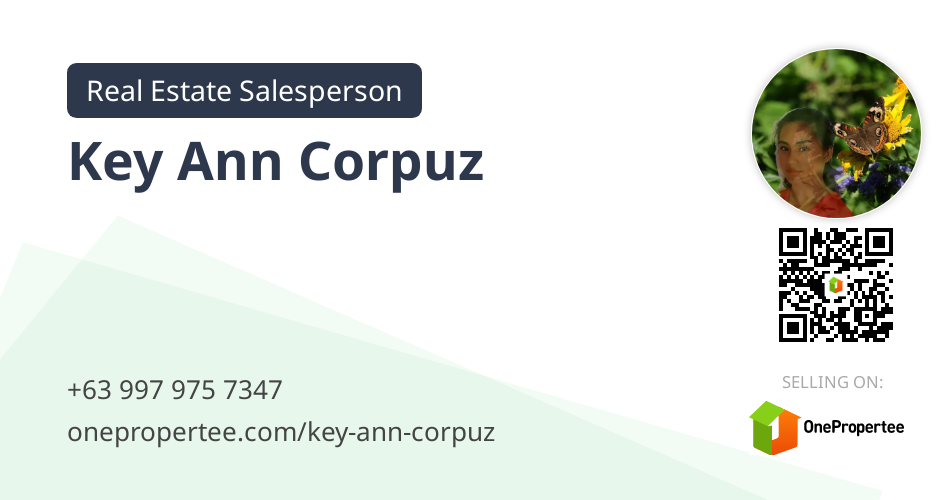 Key Ann Corpuz - Real Estate Salesperson Selling on OnePropertee