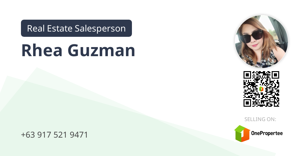 Rhea Guzman - Real Estate Salesperson Selling on OnePropertee