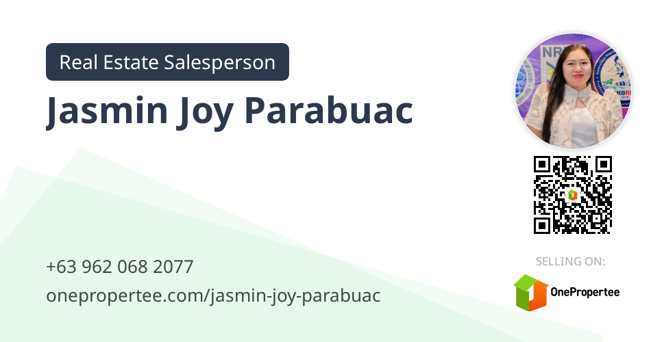Jasmin Joy Parabuac - Real Estate Salesperson Selling on OnePropertee