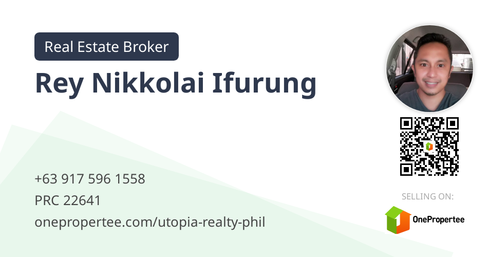 Rey Nikkolai Ifurung - Real Estate Broker Selling on OnePropertee
