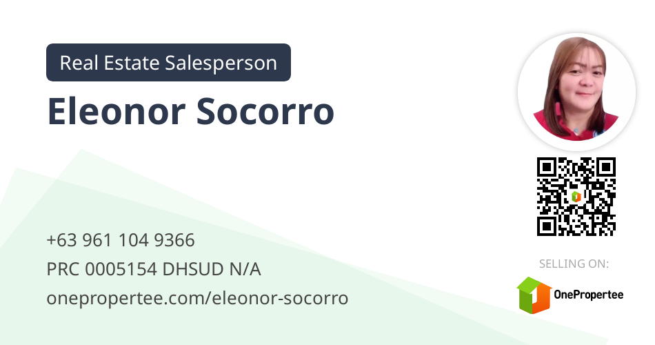 Eleonor Socorro - Real Estate Salesperson Selling on OnePropertee