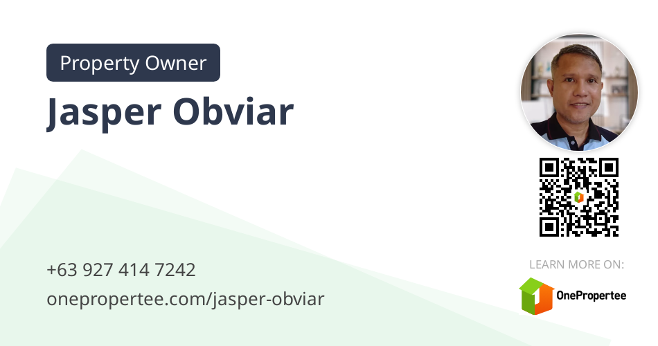 Jasper Obviar - Real Estate Property Owner Selling on OnePropertee