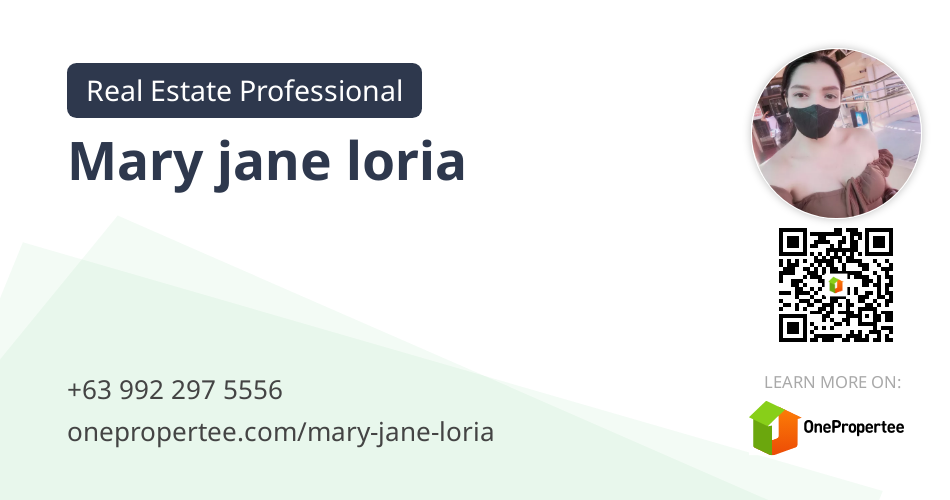 Mary jane loria - Real Estate Professional Selling on OnePropertee