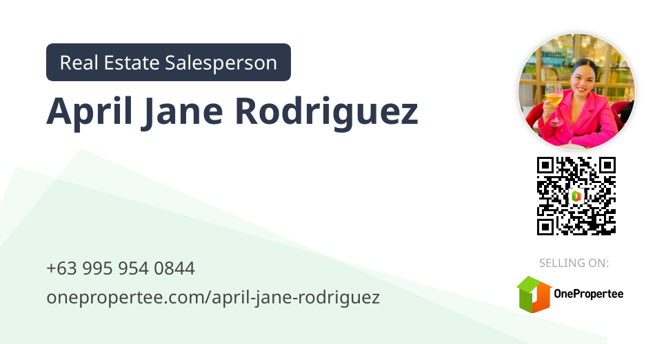 April Jane Rodriguez - Real Estate Salesperson Selling on OnePropertee