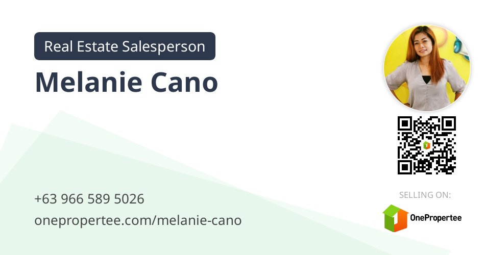 Melanie Cano - Real Estate Salesperson Selling on OnePropertee