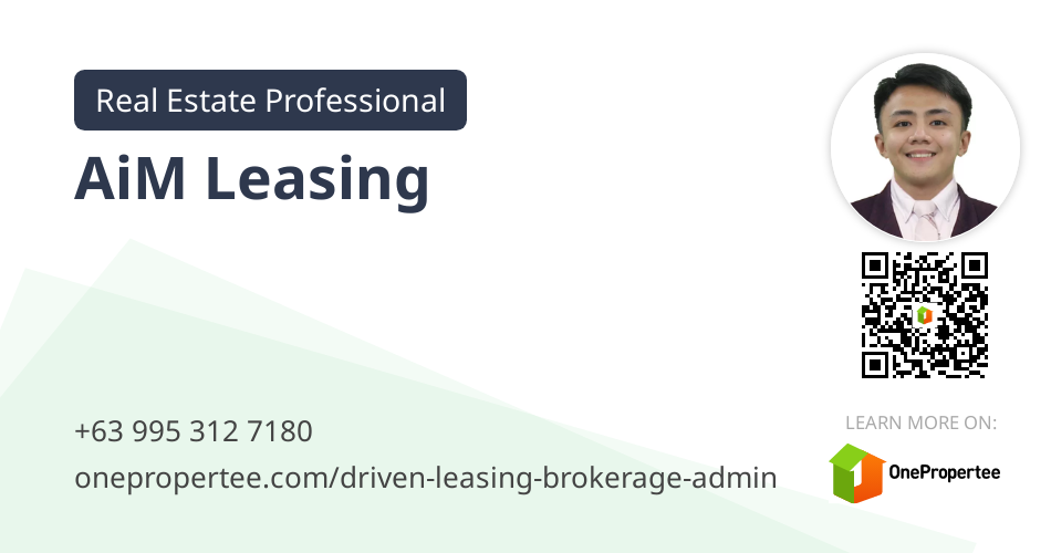 AiM Leasing - Real Estate Professional Selling on OnePropertee
