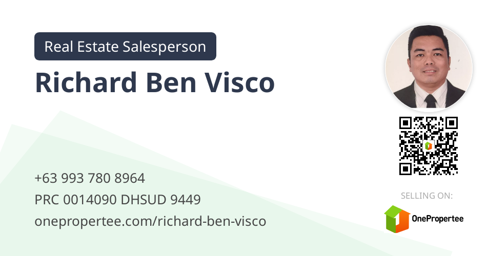 Richard Ben Visco - Real Estate Salesperson Selling on OnePropertee