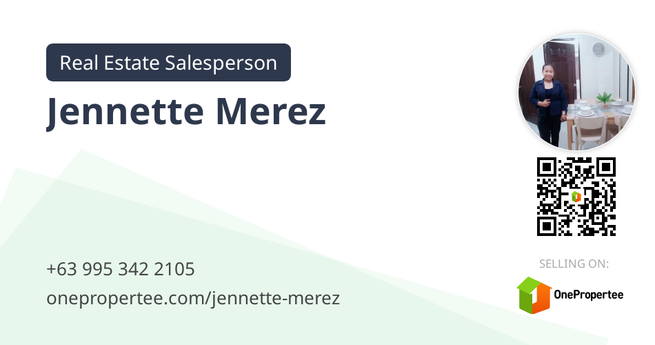 Jennette Merez - Real Estate Salesperson Selling on OnePropertee
