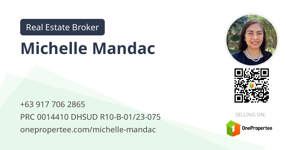Michelle Mandac - Real Estate Broker Selling on OnePropertee