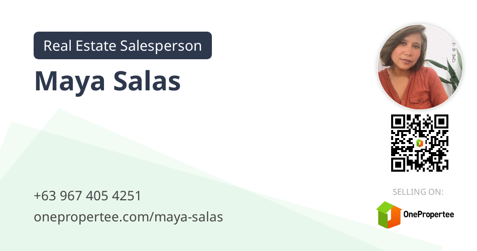 Maya Salas - Real Estate Salesperson Selling on OnePropertee