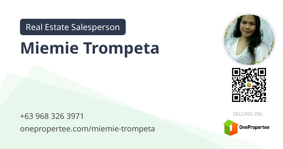 Miemie Trompeta - Real Estate Salesperson Selling on OnePropertee