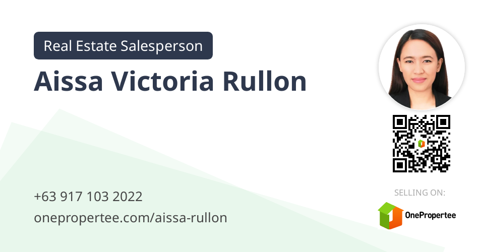 Aissa Victoria Rullon - Real Estate Salesperson Selling on OnePropertee