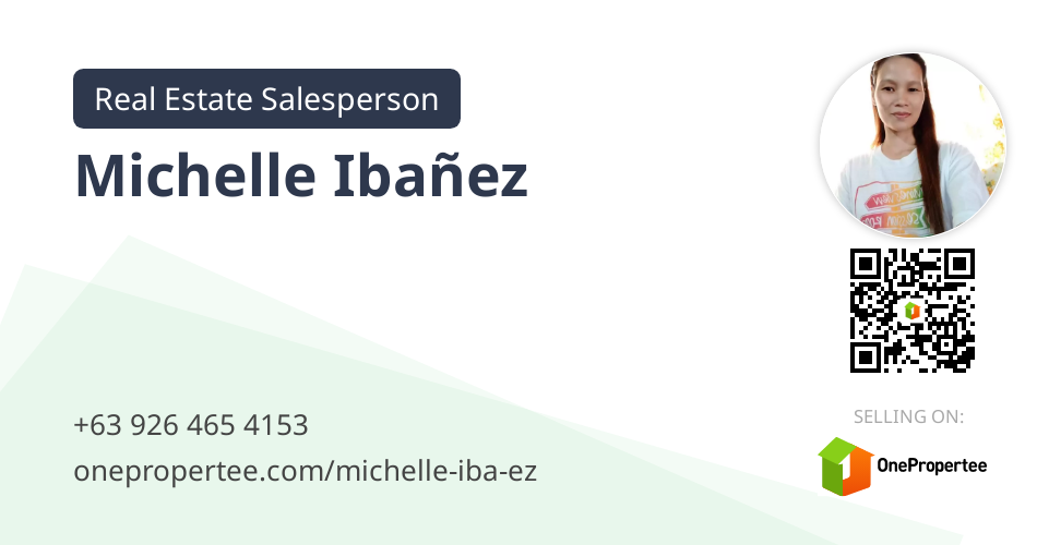 Michelle Ibañez - Real Estate Salesperson Selling on OnePropertee