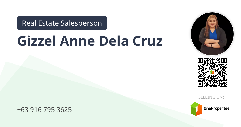 Gizzel Anne Dela Cruz - Real Estate Salesperson Selling on OnePropertee