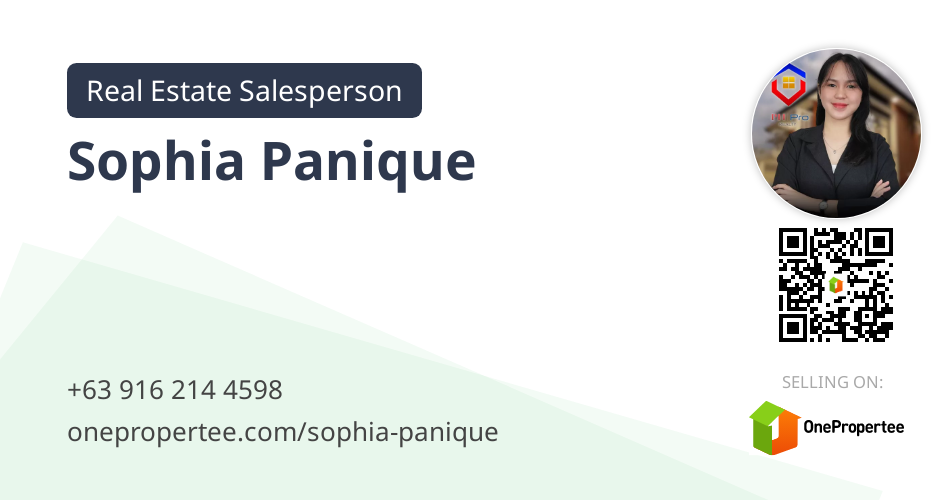 Sophia Panique - Real Estate Salesperson Selling on OnePropertee