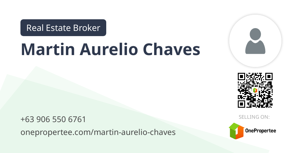 Martin Aurelio Chaves - Real Estate Broker Selling on OnePropertee